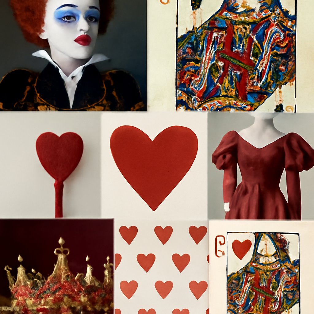 queen of hearts | Mood Board